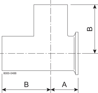B7WMSW-3-316L-PM - UltraPure fittings Tri-Clover BPE - Alfa Laval US