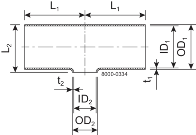 TEE-RED 38-25-POL-316L - Hygienic fittings ISO EN 10357-D - Alfa Laval US
