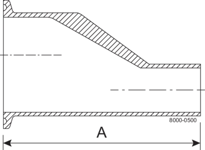 B32MS-6 X 4-316L-PM - UltraPure fittings Tri-Clover BPE - Alfa Laval US