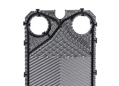 304/0.5/H Channel plate with NBR-B Clip-on gasket, 4 holed - Gasketed ...