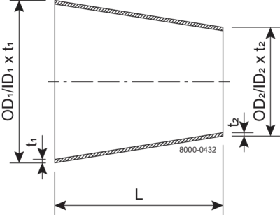 RED CON 76.2x63.5 R/P 316L - Hygienic fittings BS 4825 - Alfa Laval US