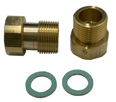 2x ISO G1" - 1" Brass. - Alfa Laval NL